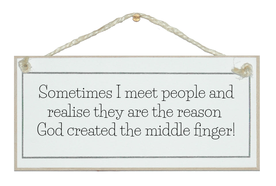 Reason God created the middle finger! – Crafty Clara