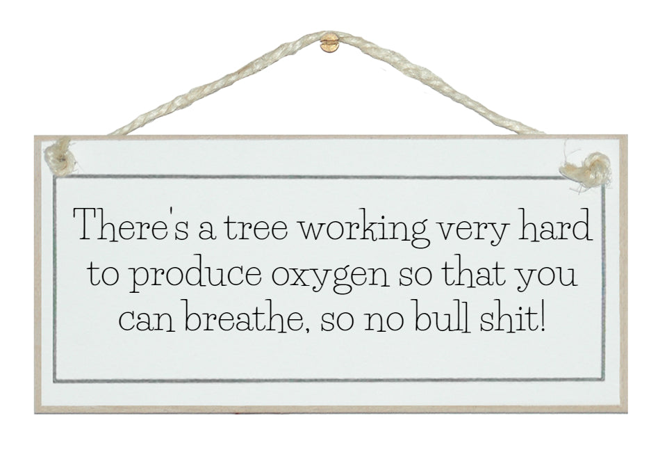 Tree making oxygen... – Crafty Clara