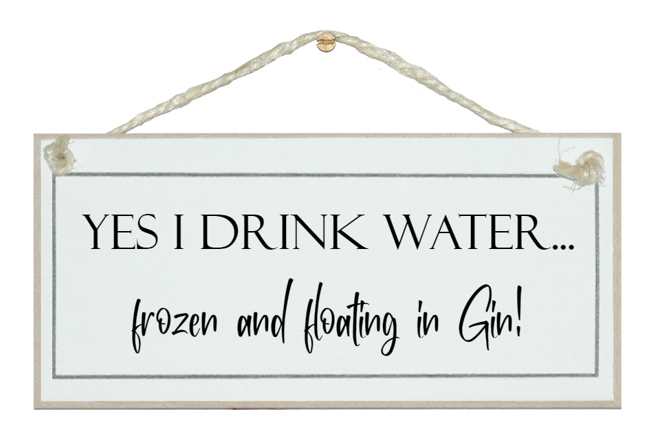 Yes I drink water... – Crafty Clara