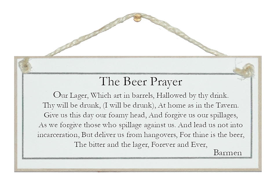 Beer Prayer Sign – Crafty Clara