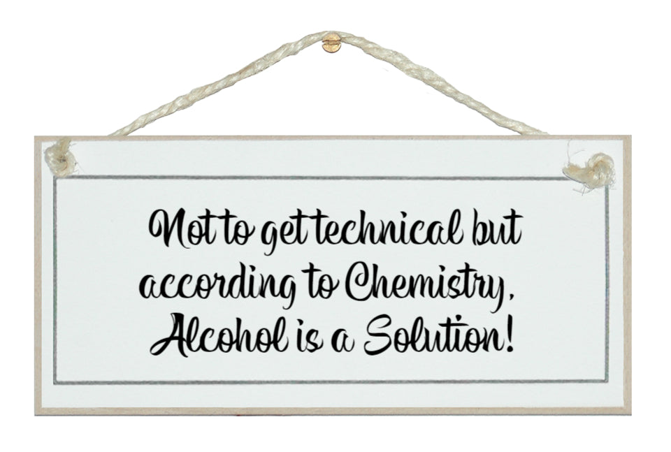 Alcohol is a solution... – Crafty Clara