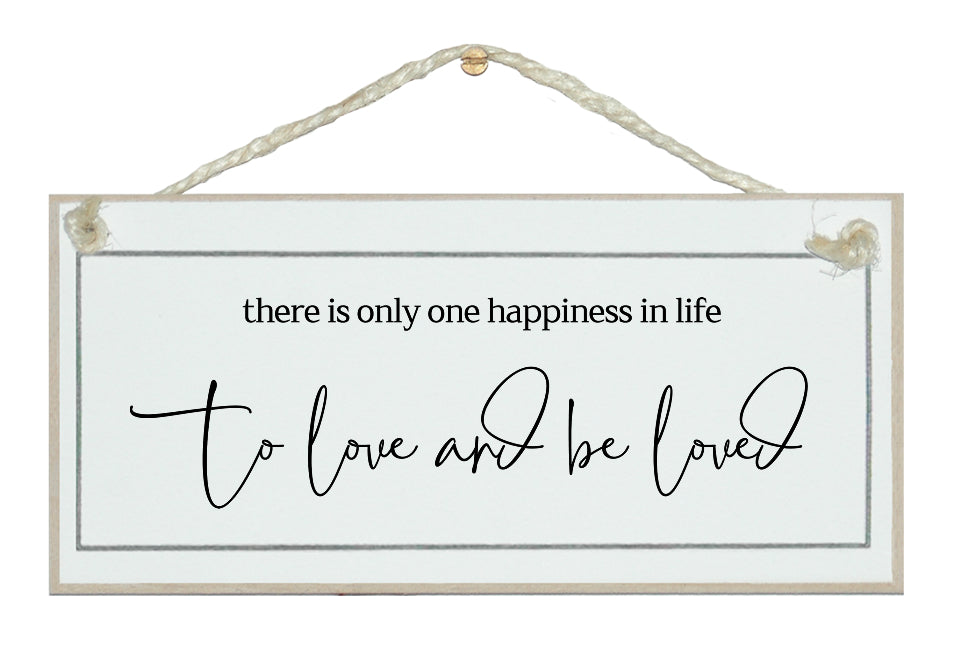 To love and be loved. Free style sign – Crafty Clara