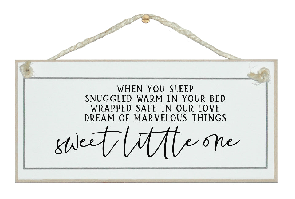 When you sleep...Nursery sign – Crafty Clara